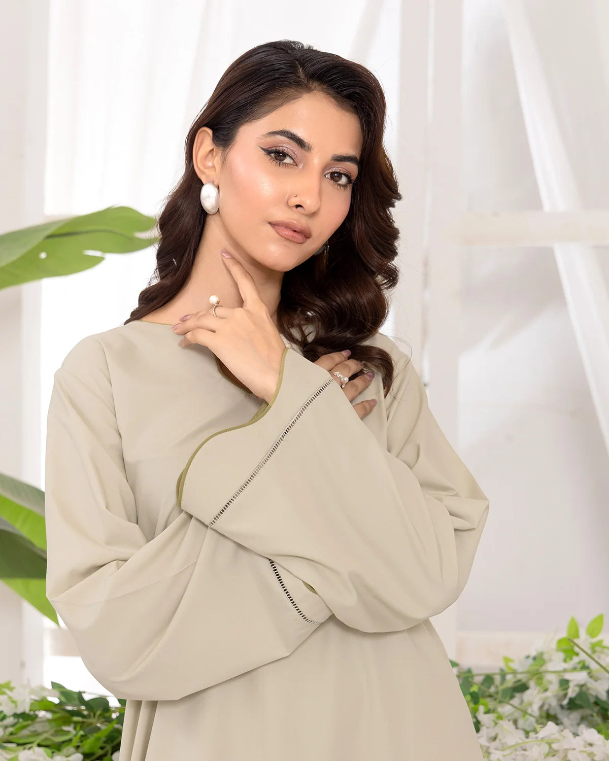 Moon Ash Co-ord Set – Ethereal Bloom Collection by Janam – Janam.pk