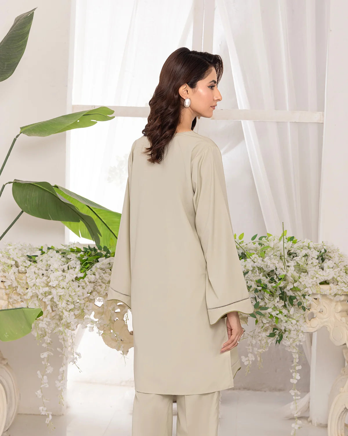 Moon Ash Co-ord Set – Ethereal Bloom Collection by Janam – Janam.pk